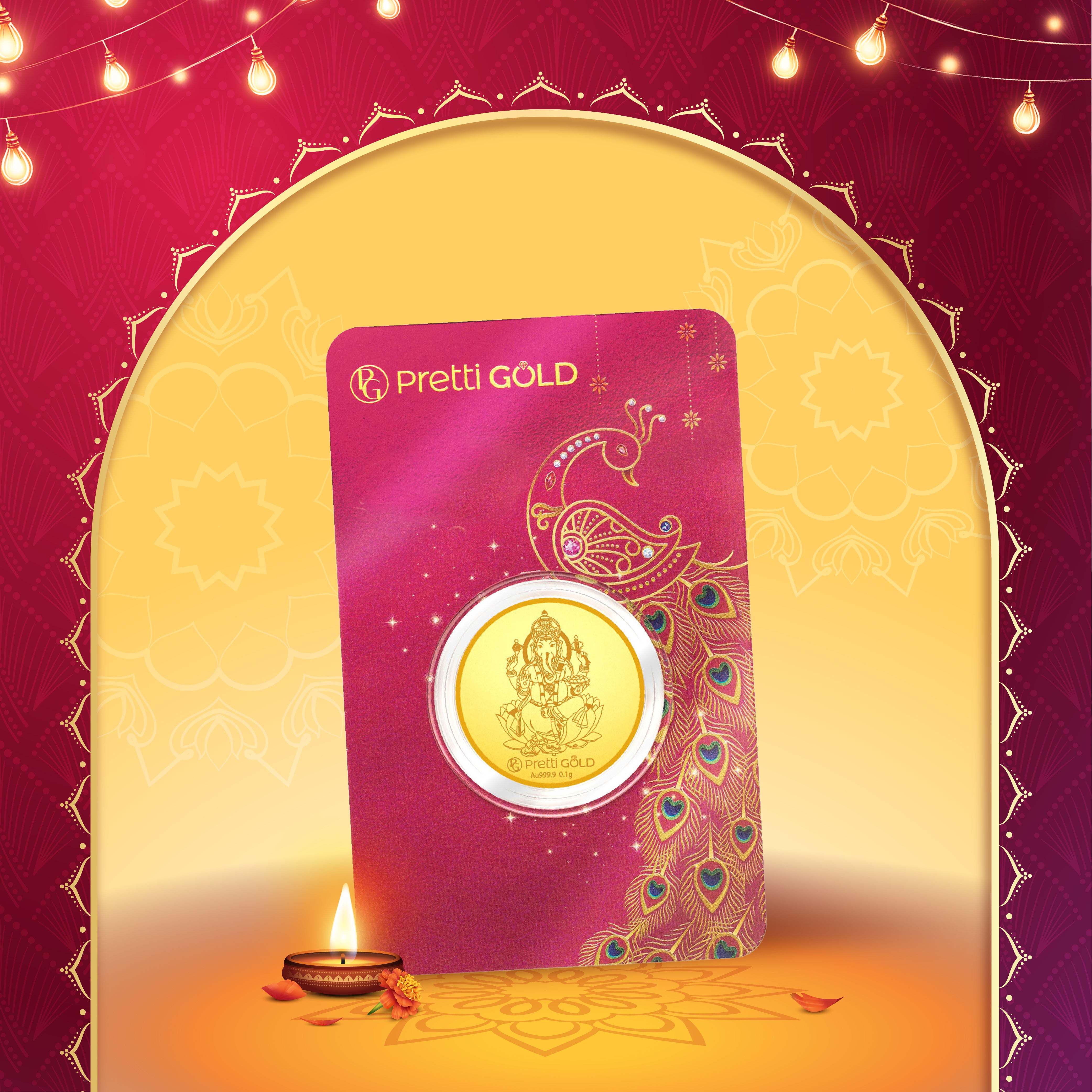 999 Deepavali / Diwali Gold Coin – MoneyMax Jewellery