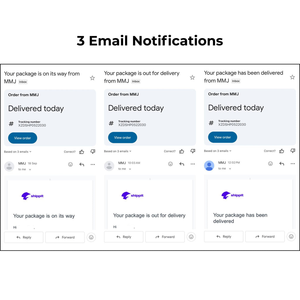 Shipping Notifications – MoneyMax Jewellery
